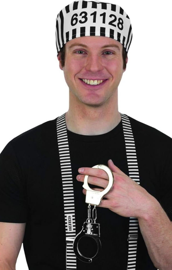 ACCESS: Prisoner hat and suspenders – Woodbridge Costume Rentals