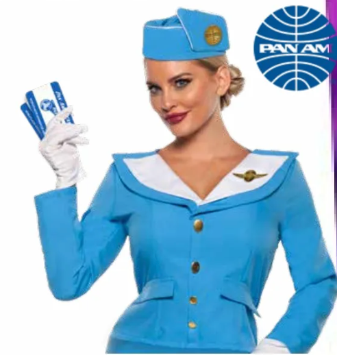 HAT: Pan Am Flight Attendant Accessory Kit – Woodbridge Costume Rentals