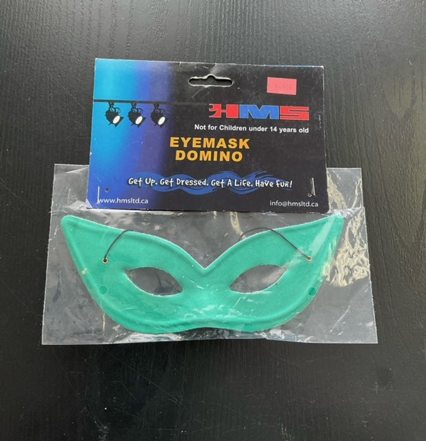MASK: Green Eyemask Domino – Woodbridge Costume Rentals